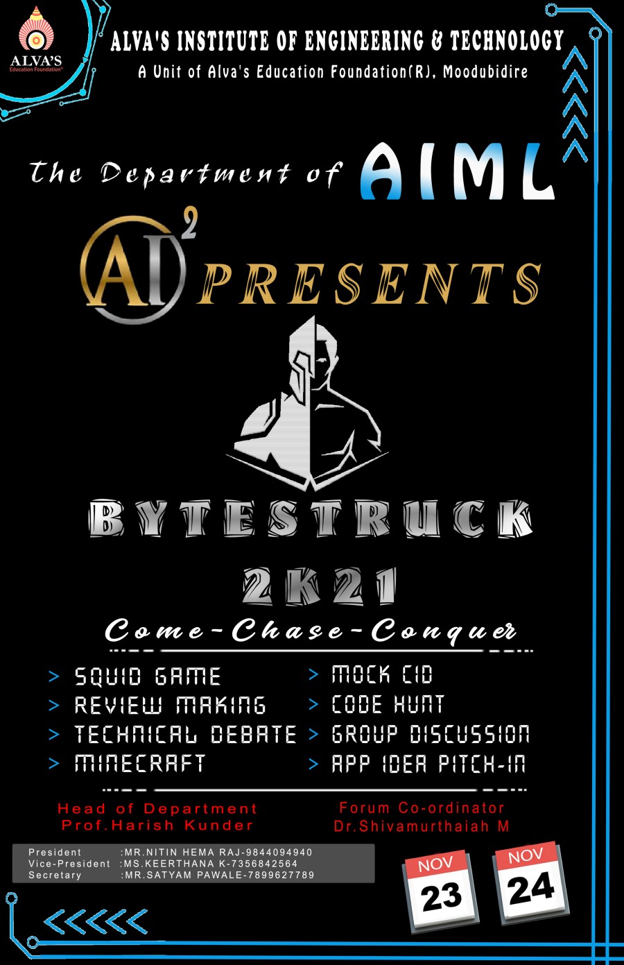 BYTESTRUCK 2K21- A Technical Fest – Alva's Institute of Engineering ...